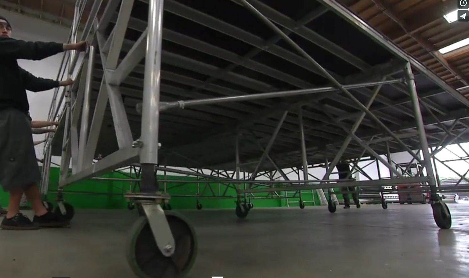 Rolling Arena Stage - Gallagher Staging & Manufacturing