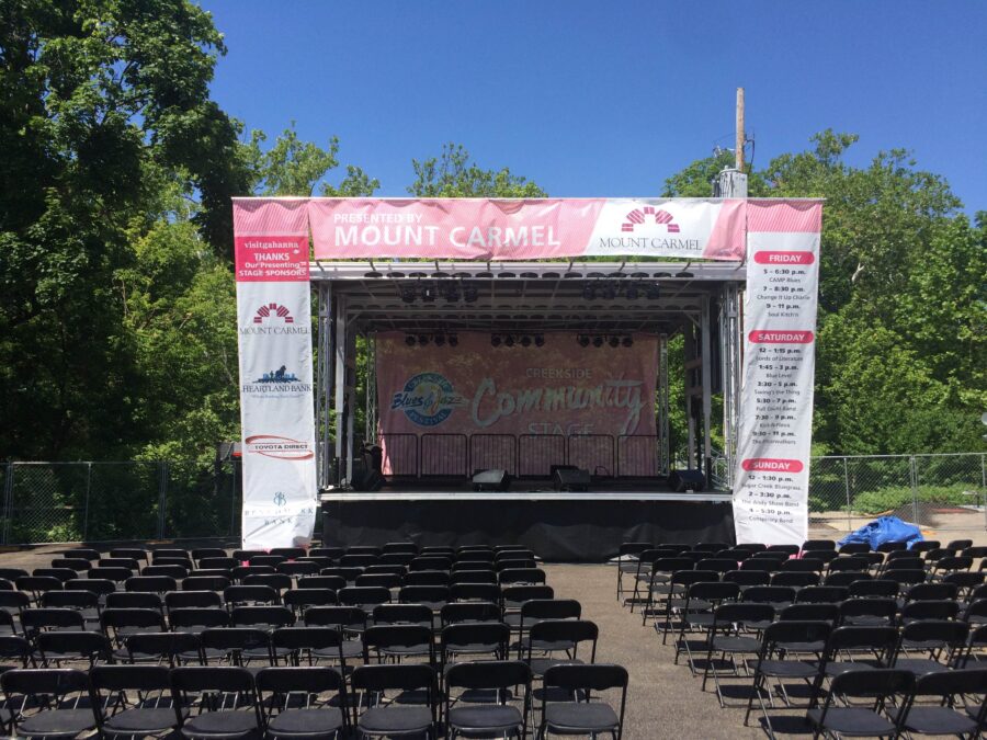 Mobile Stages - Trailer Stage (24 wide x 20 deep) - Gallagher Staging ...